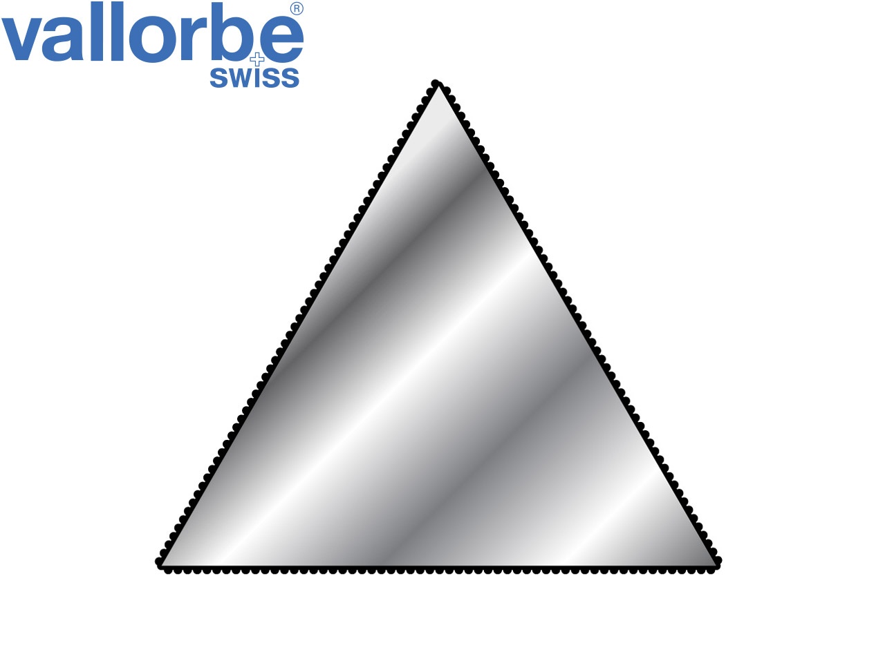 Lime triangle n° 1360, 150 mm G00, Vallorbe - cookson-clal.com