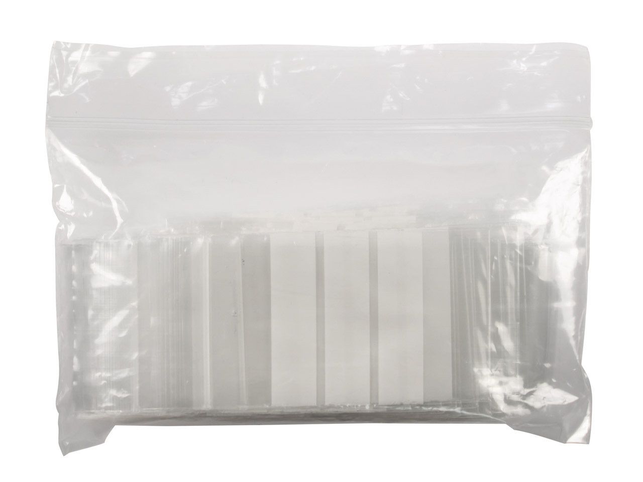 Sachets à zip mini, 35 x 60 mm, Plastique avec bandes blanches, sachet ...